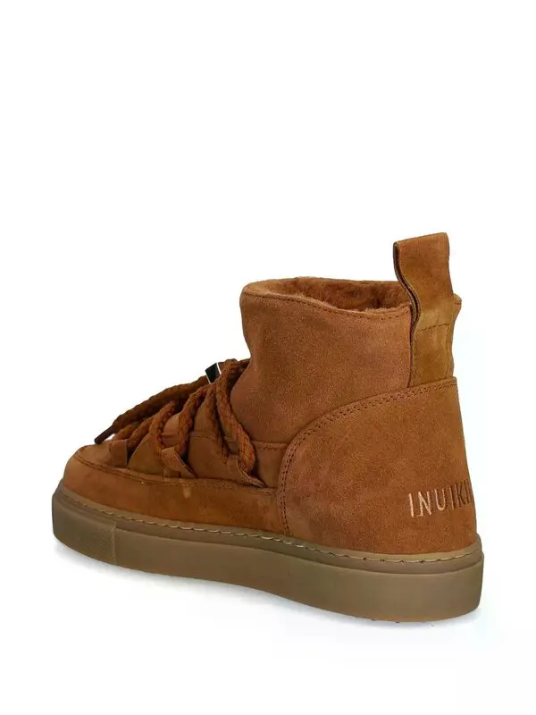 Inuikii Suede And Shearling Lace-up Boots