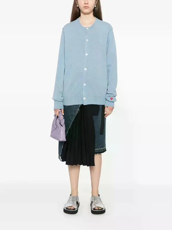 Play Comme Des Garcon Wool Cardigan