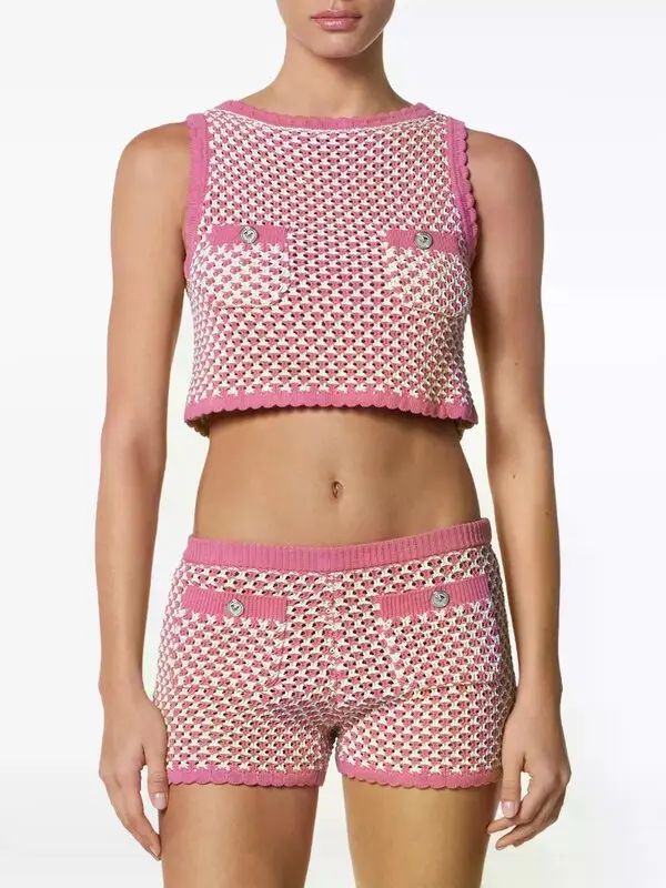 Versace Crochet Knit Top