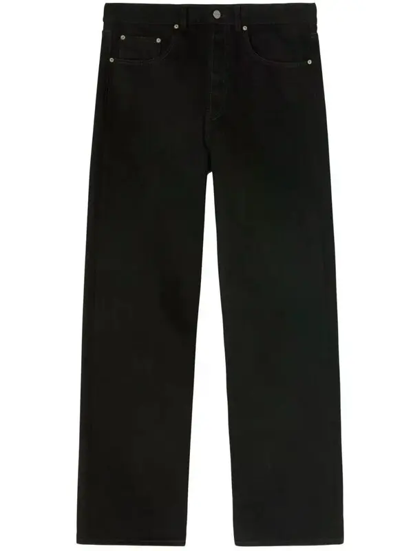 Palm Angels Logo-embroidered Denim Jeans - Black
