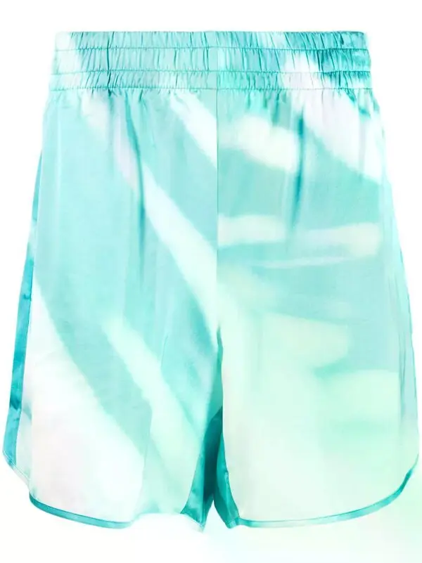BLUE SKY INN Graphic-print Deck Shorts - Blue