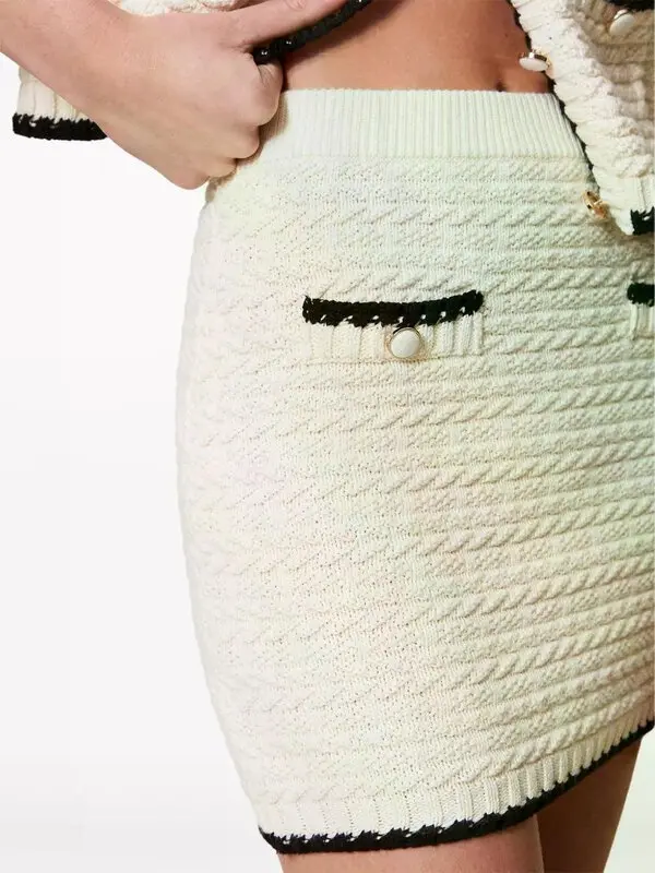 TWINSET Jacquard Knitted Skirt