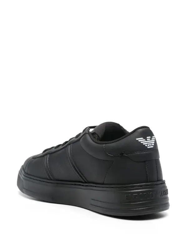 Emporio Armani Logo-print Leather Sneakers