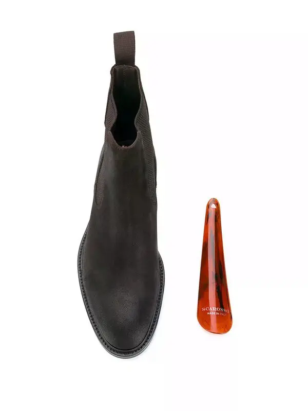 SCAROSSO Hunter Chelsea Boots - Brown