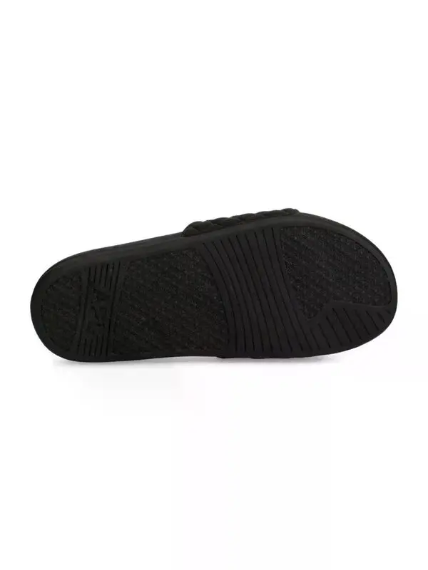 Apl Quilted Slide Sandals - Black