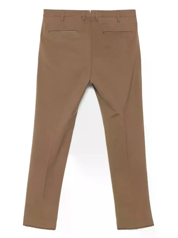 DELL'OGLIO Tapered Trousers - Brown
