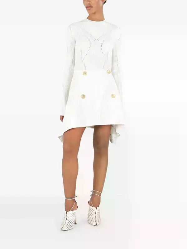 Roberto Cavalli Openwork Rib-knit Sweater