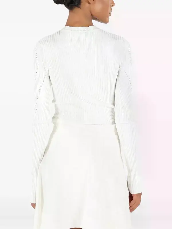 Roberto Cavalli Openwork Rib-knit Sweater