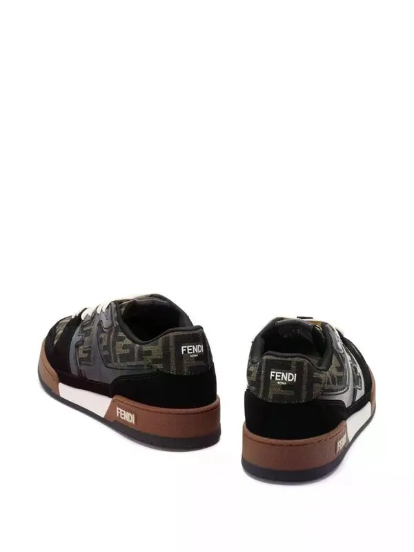 Fendi Match Leather Sneakers