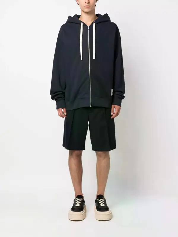 JIL SANDER Logo-patch Zip-up Hoodie