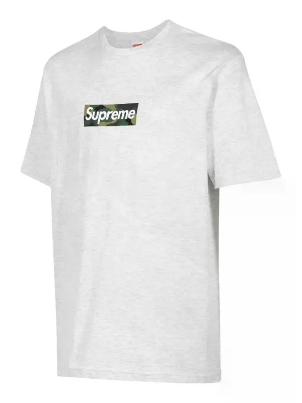 Supreme Box Logo Cotton T-shirt - Grey