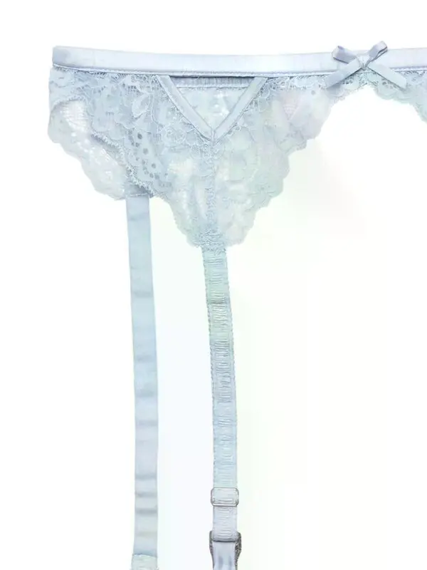 FLEUR DU MAL Bianca Garter Belt - Blue