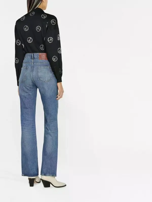 Sandro Flared Faded Jeans - Blue