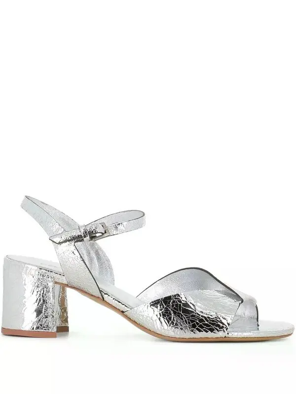 DEL CARLO Metallic-effect Sandals
