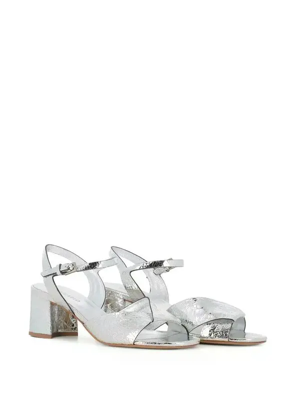 DEL CARLO Metallic-effect Sandals