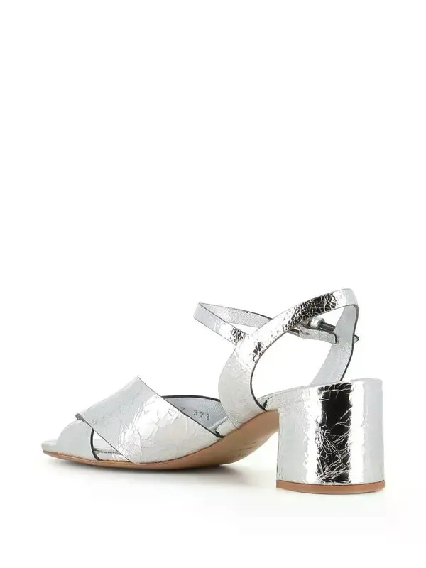 DEL CARLO Metallic-effect Sandals
