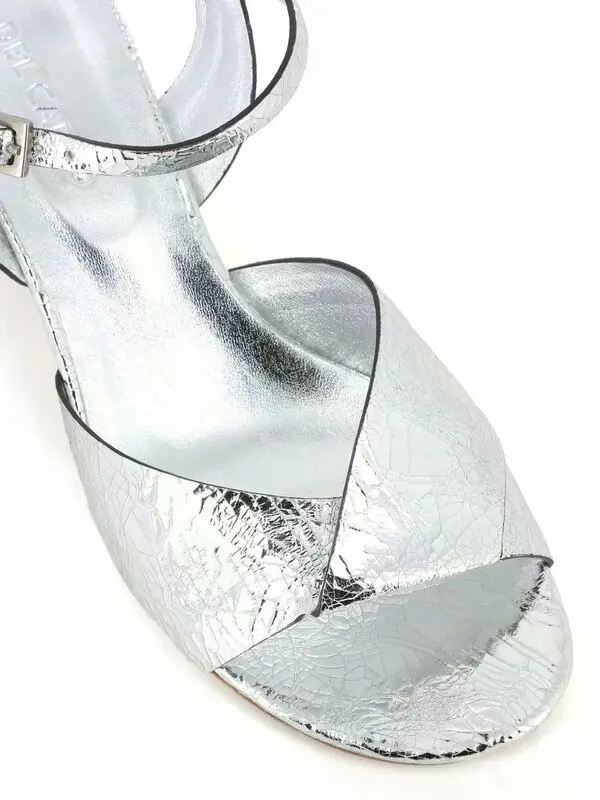 DEL CARLO Metallic-effect Sandals