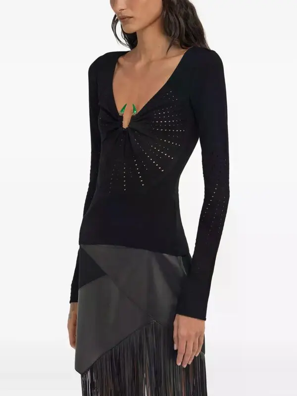 Roberto Cavalli Fang-plaque Jumper