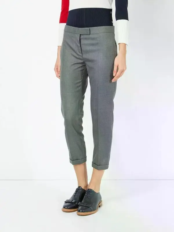 Thom Browne Mid-rise Tailored Trousers - Grey