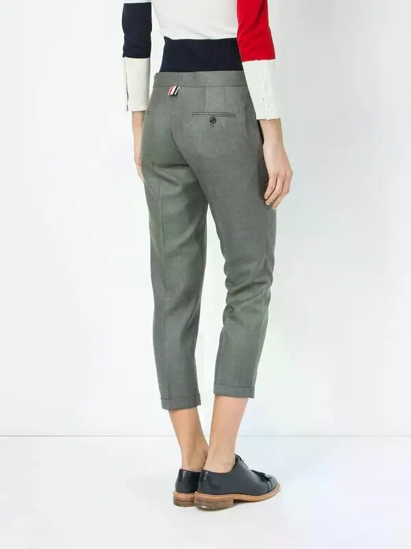 Thom Browne Mid-rise Tailored Trousers - Grey
