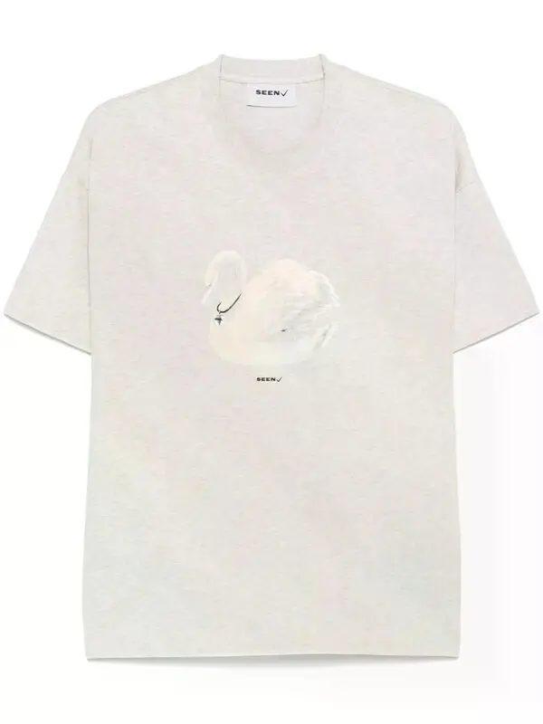 SEEN USERS Becoming A White Swan T-shirt - Neutrals