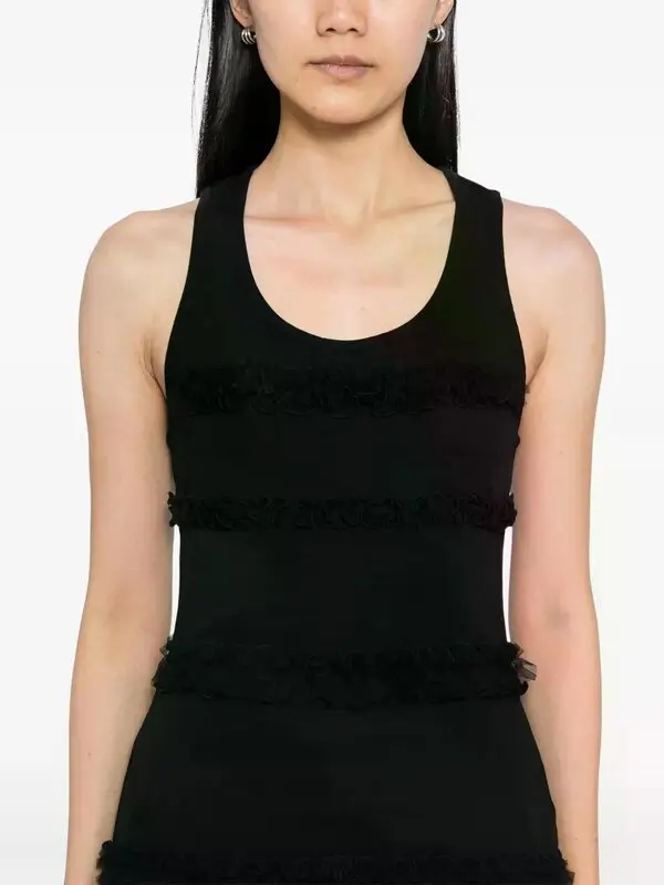 Simone Rocha Ruffled Frilled Tank Top