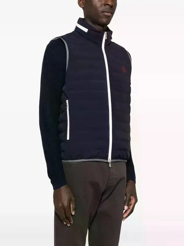 Brunello Cucinelli Padded Gilet - Blue