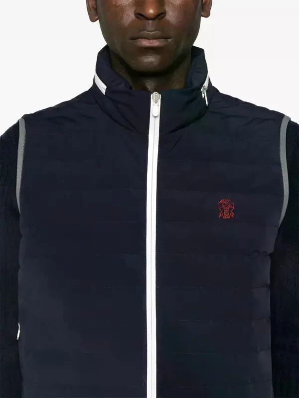 Brunello Cucinelli Padded Gilet - Blue
