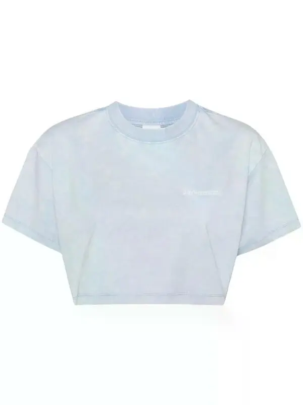 GROUND ZERO Logo-print Cropped T-shirt
