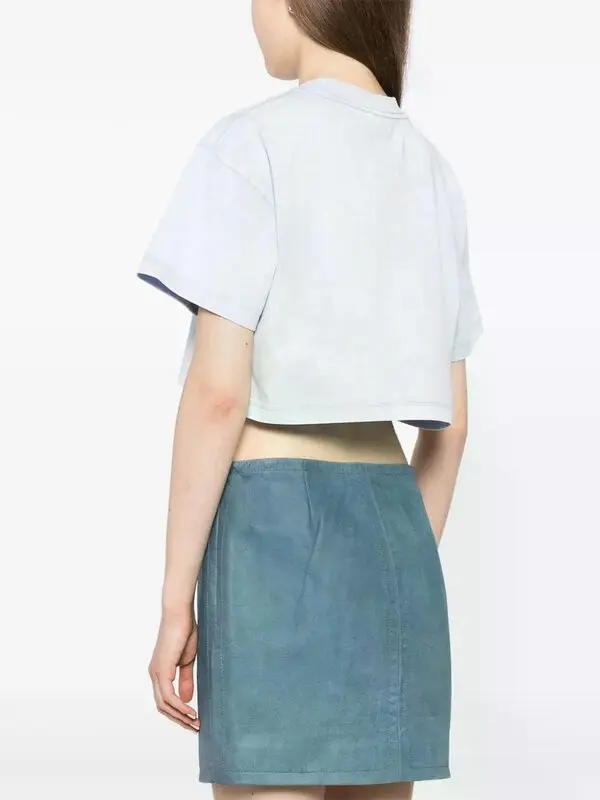 GROUND ZERO Logo-print Cropped T-shirt