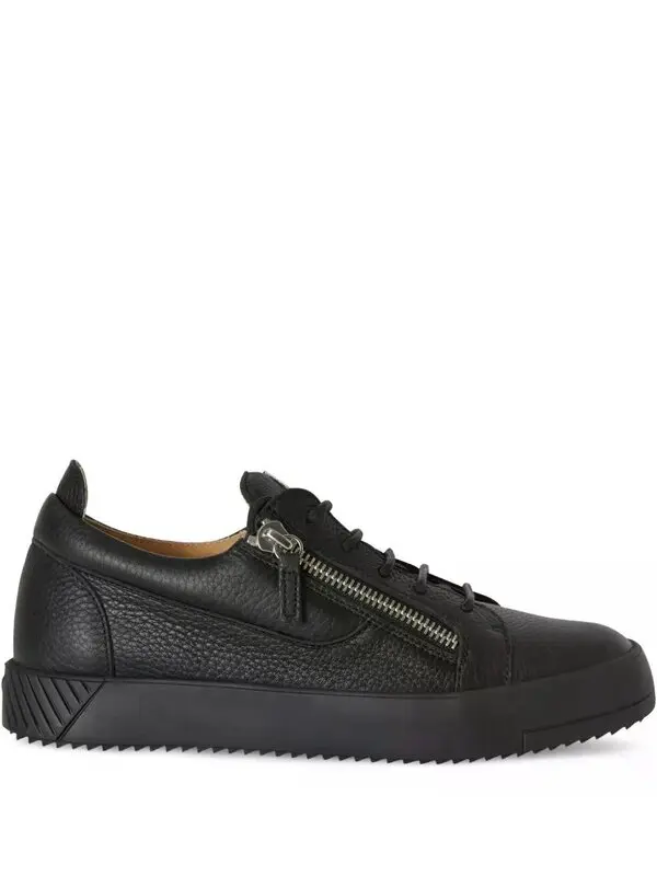 GIUSEPPE ZANOTTI Frankie Double-zip Low-top Sneakers - Black