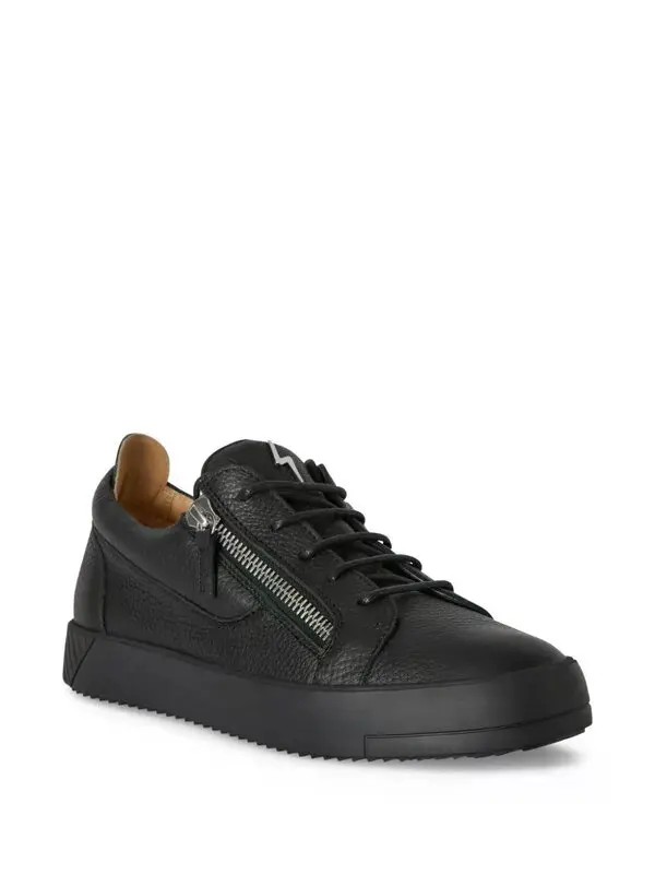 GIUSEPPE ZANOTTI Frankie Double-zip Low-top Sneakers - Black