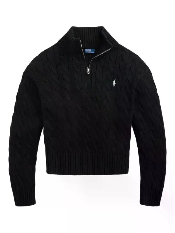 Polo Ralph Lauren Cable-knit Quarter-zip Sweater