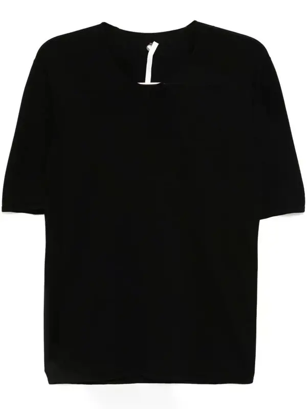 LABEL UNDER CONSTRUCTION Raw Edge T-shirt - Black