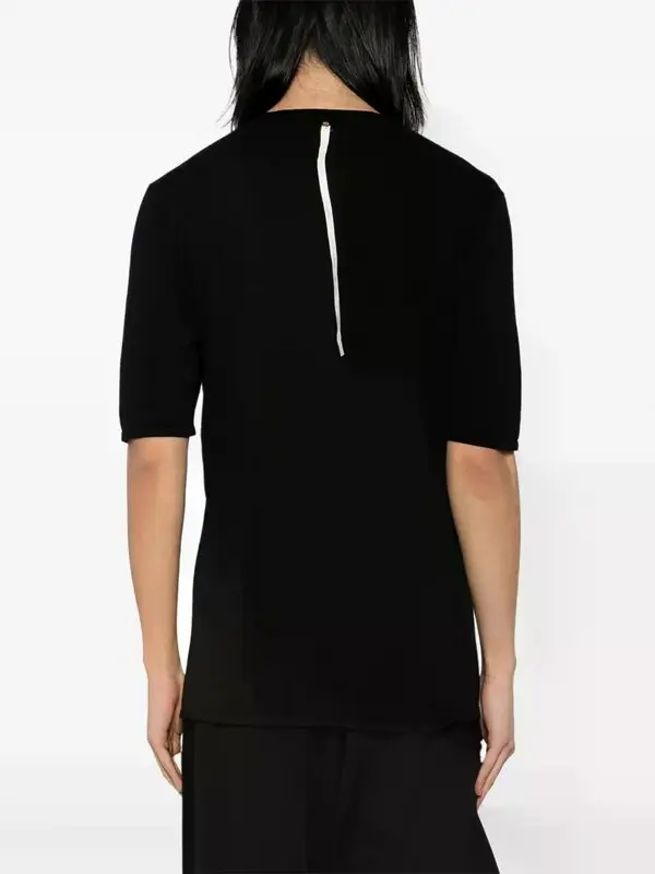 LABEL UNDER CONSTRUCTION Raw Edge T-shirt - Black