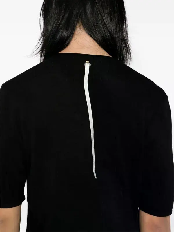 LABEL UNDER CONSTRUCTION Raw Edge T-shirt - Black