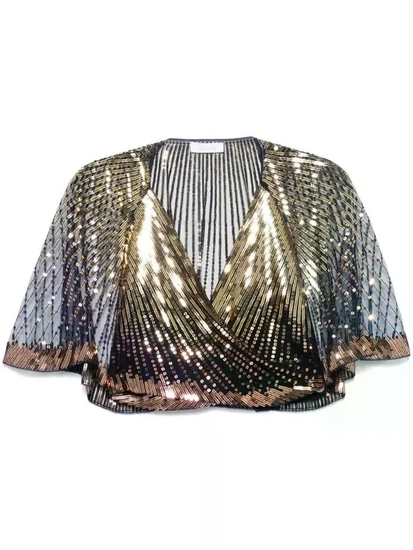 Rabanne Embellished Cropped Blouse