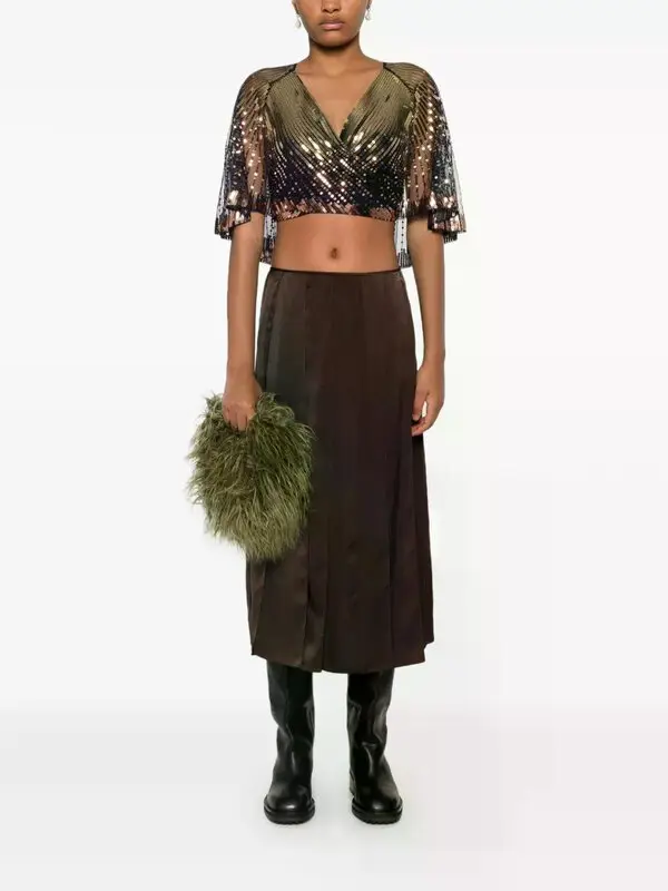 Rabanne Embellished Cropped Blouse