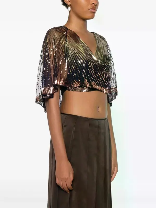 Rabanne Embellished Cropped Blouse