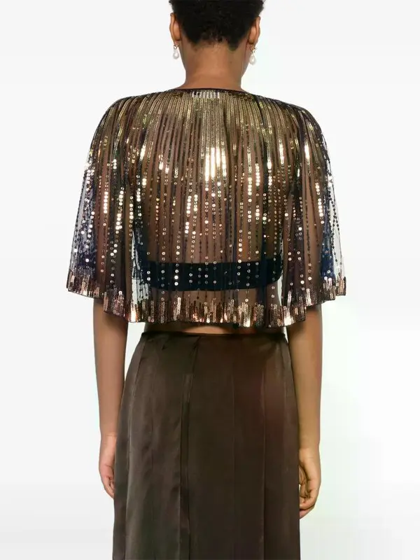 Rabanne Embellished Cropped Blouse