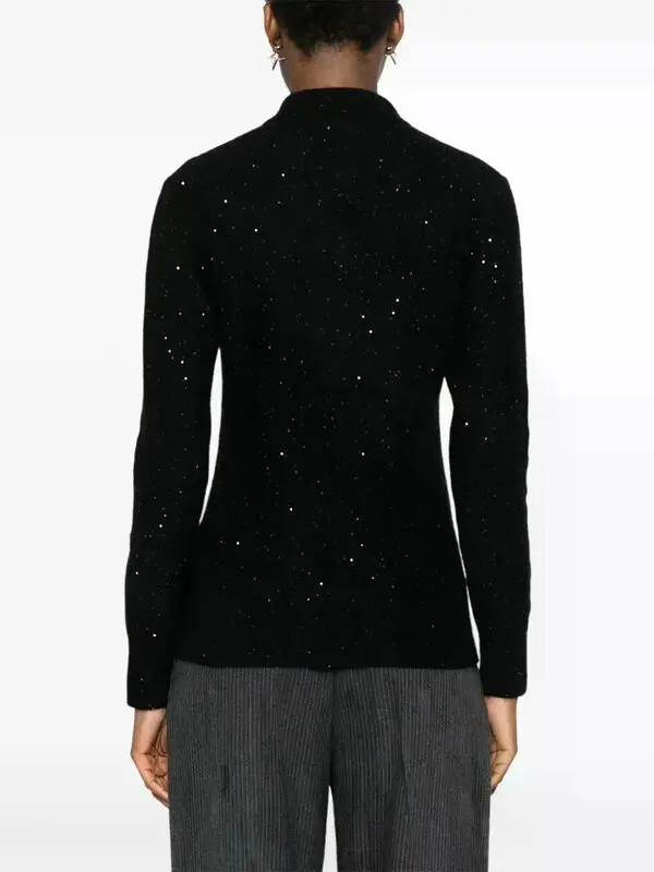 Fabiana Filippi Sequin-embellished Polo Sweater