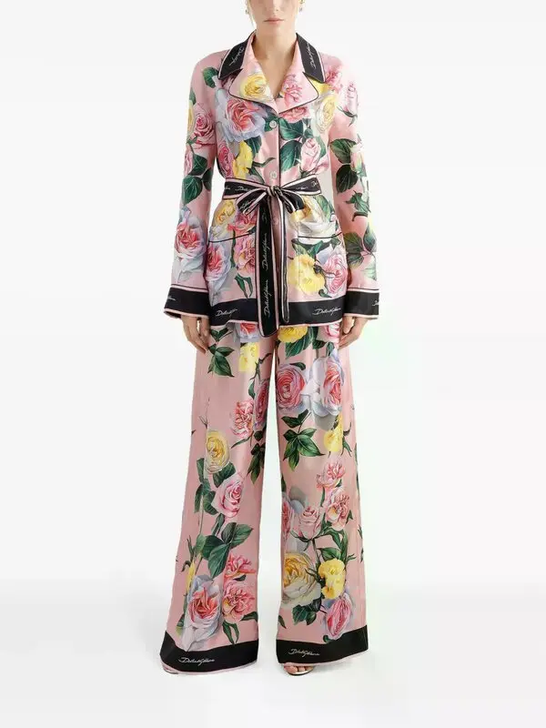 Dolce & Gabbana Floral-print Shirt - Pink