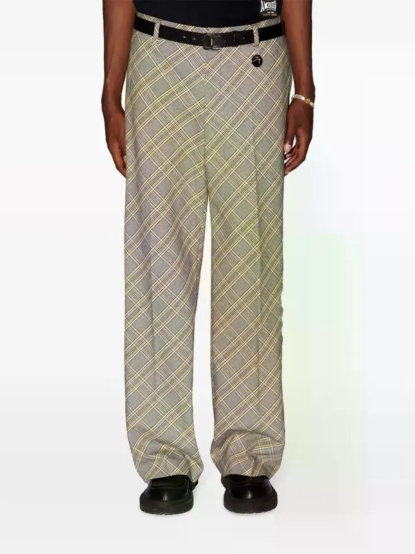 AMBUSH Checked Straight-leg Trousers