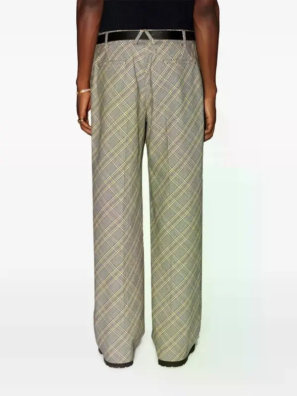 AMBUSH Checked Straight-leg Trousers