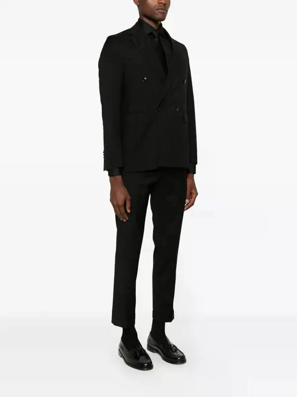 UNGARO Double-breasted Wool Suit - Black