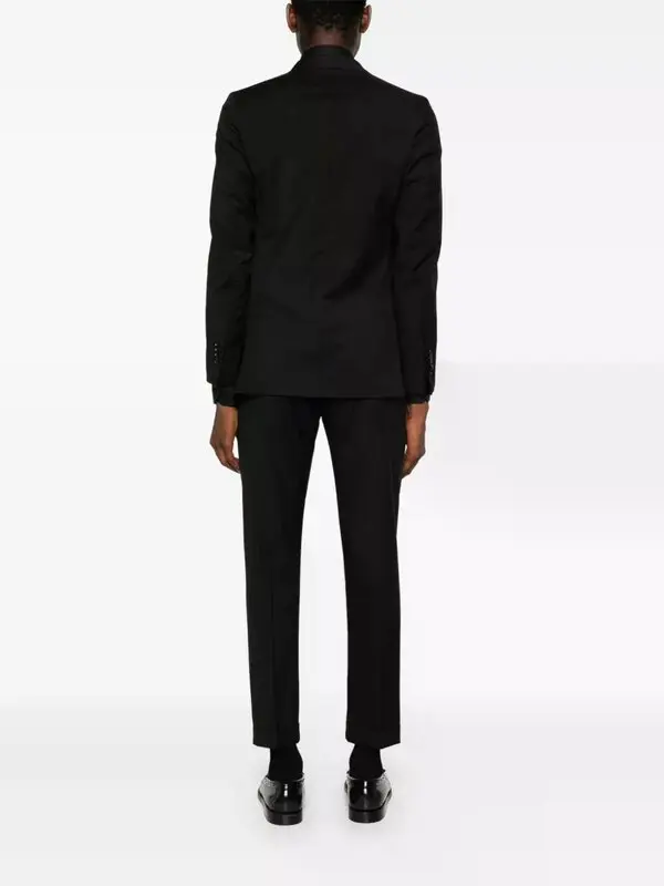 UNGARO Double-breasted Wool Suit - Black