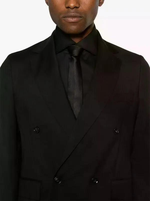 UNGARO Double-breasted Wool Suit - Black