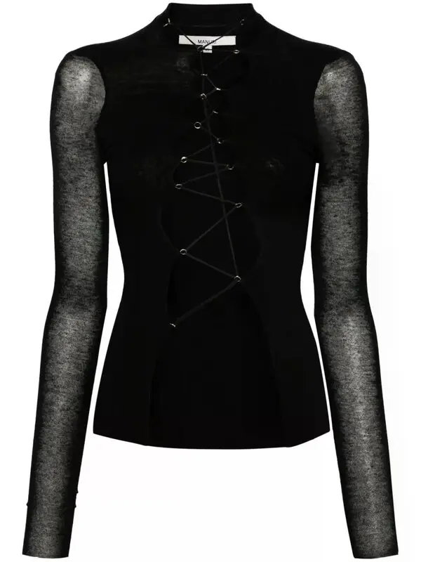MANURI Jamie Blouse - Black