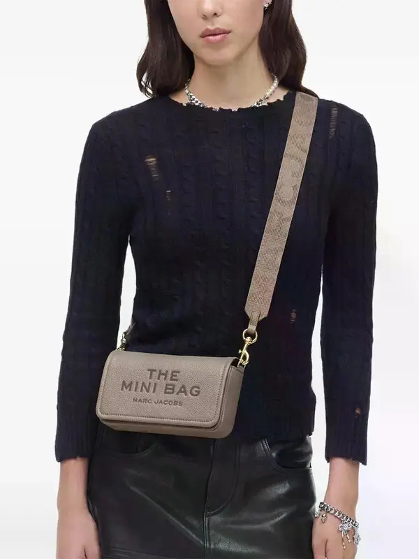 Marc Jacobs The Leather Mini Crossbody Bag - Neutrals