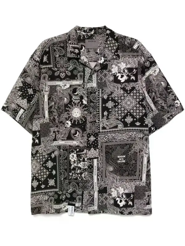 MUSIUM DIV. Graphic-print Shirt - Black